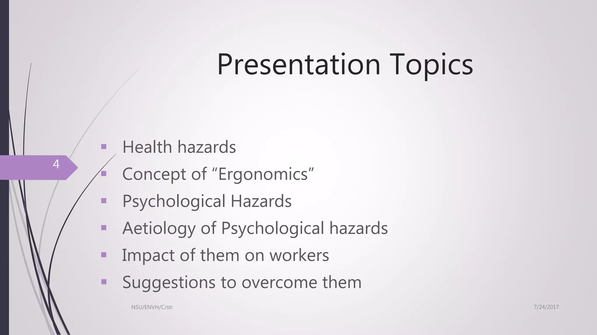 Psychosocial hazards | PPTX