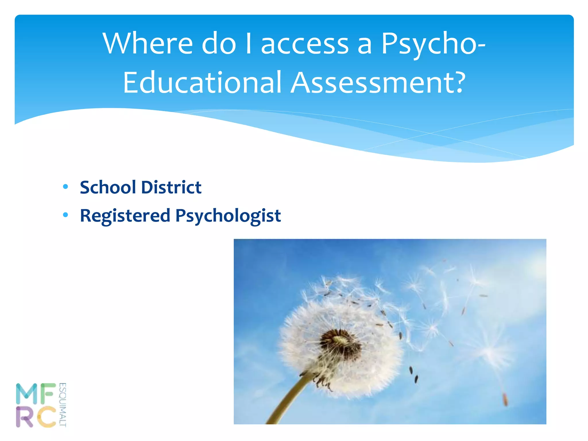Psycho educational assessment | PPTX