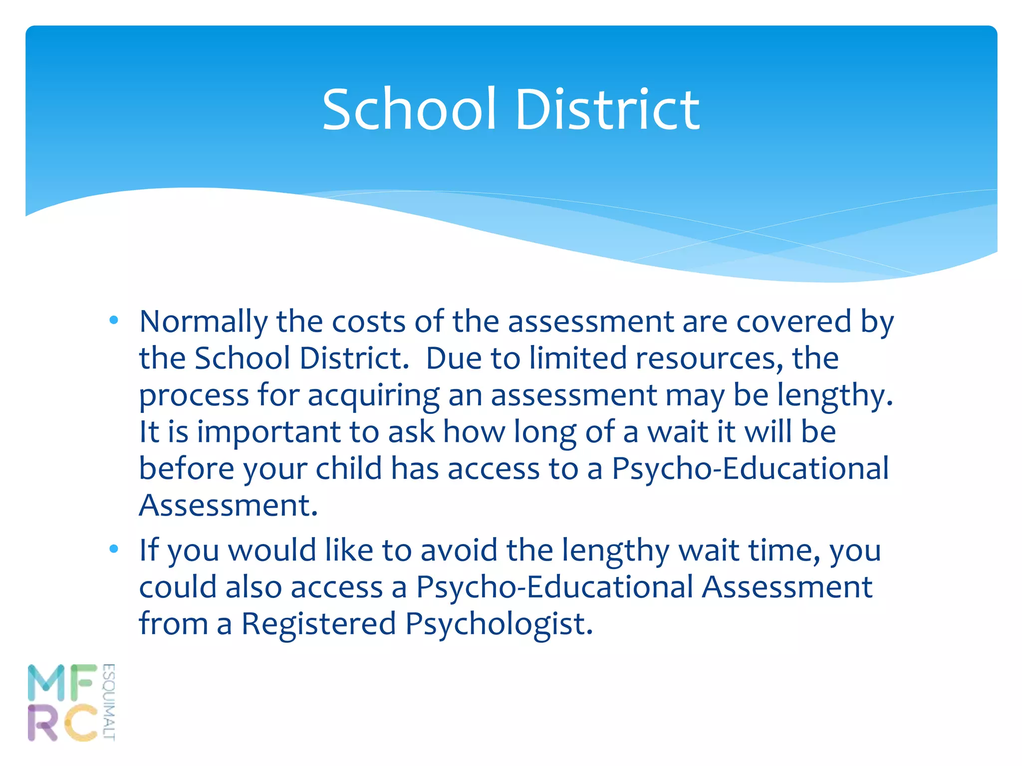 Psycho educational assessment | PPTX