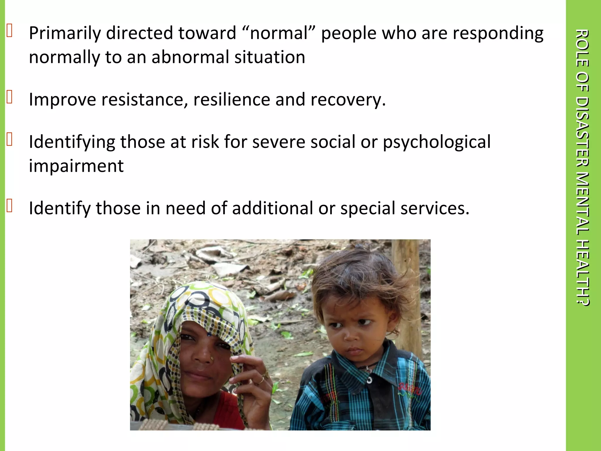 Psycho social issues in disaster management 2 | PPT