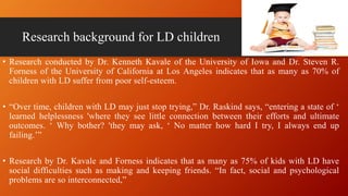 Psycho social problems of children with learning disability | PDF