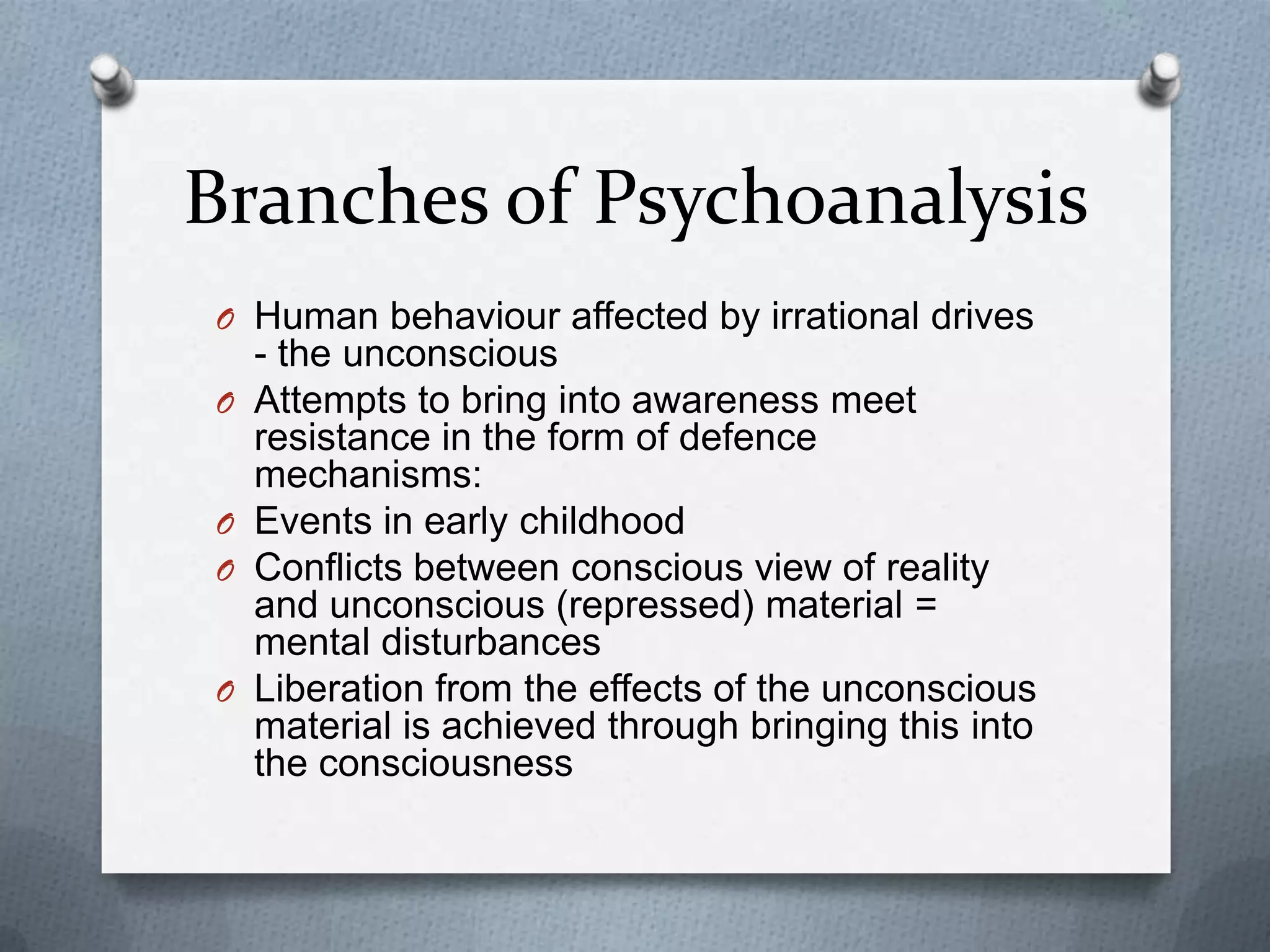 Psychoanalysis | PPTX