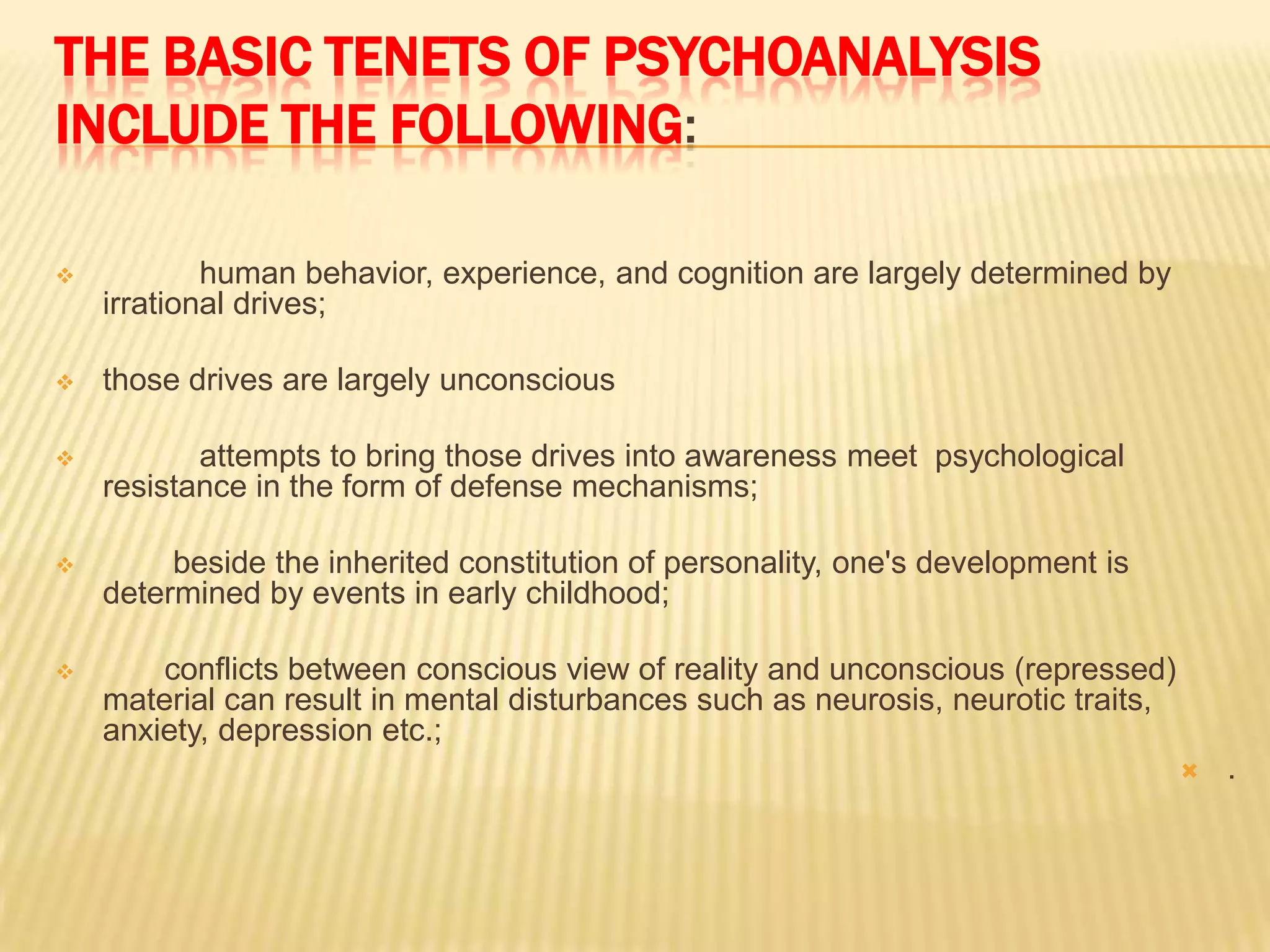 Psycho analysis | PPTX
