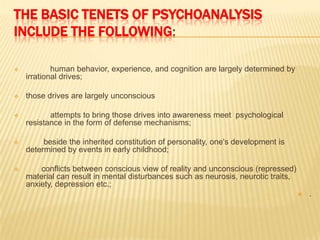 Psycho analysis | PPTX