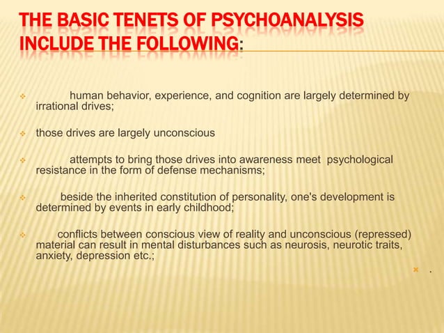 Psycho analysis | PPTX
