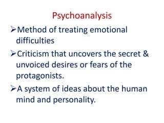 Psychoanalysis | PPT