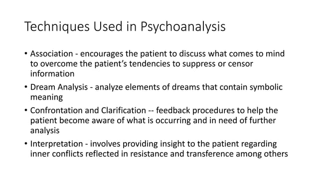 Psychoanalysis Pptx