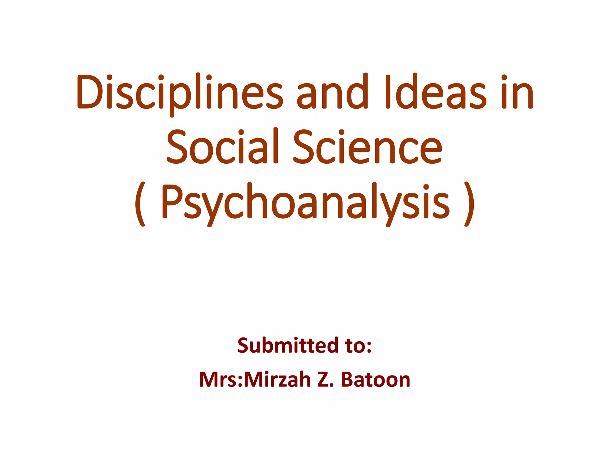 Psychoanalysis Wps Office 1 Pptx Healthy Living