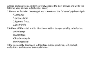 PSYCHOANALYSIS-WPS-Office-1.pptx | Healthy Living