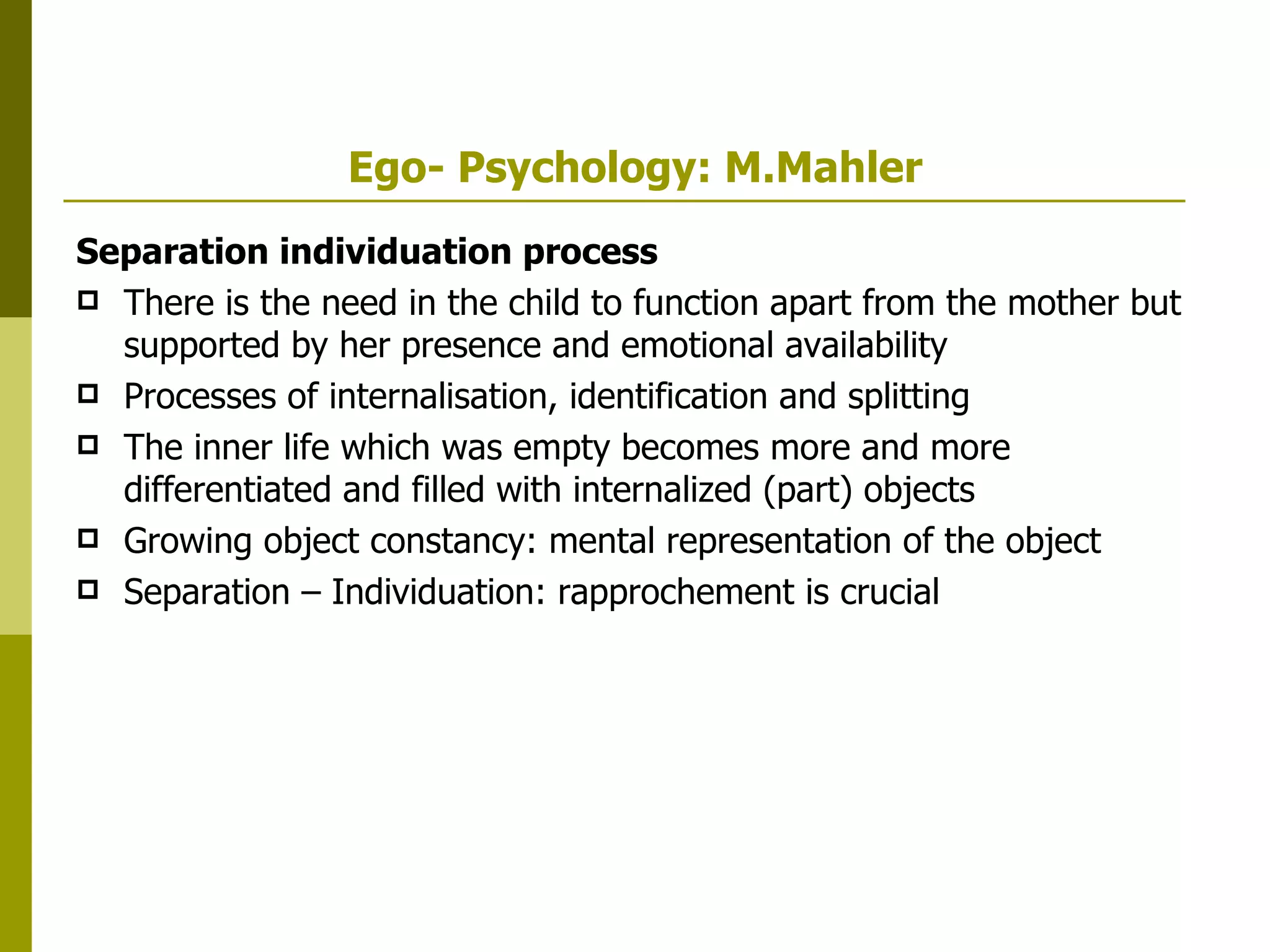 Psychoanalysis & development | PPT
