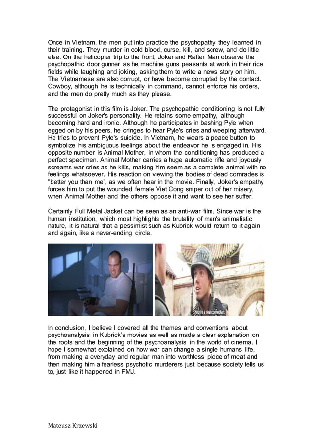 Psychoanalysis film theory Essay | PDF