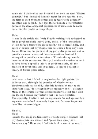 Psychoanalysis Freuds Revolutionary Approach to Human Personal.docx