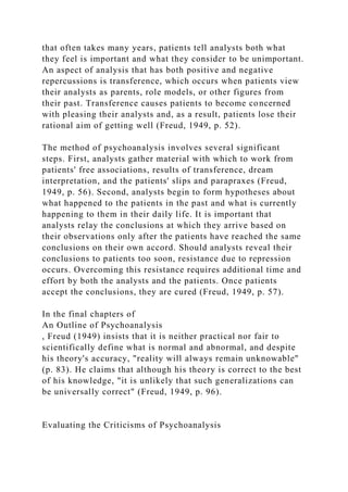 Psychoanalysis Freuds Revolutionary Approach to Human Personal.docx