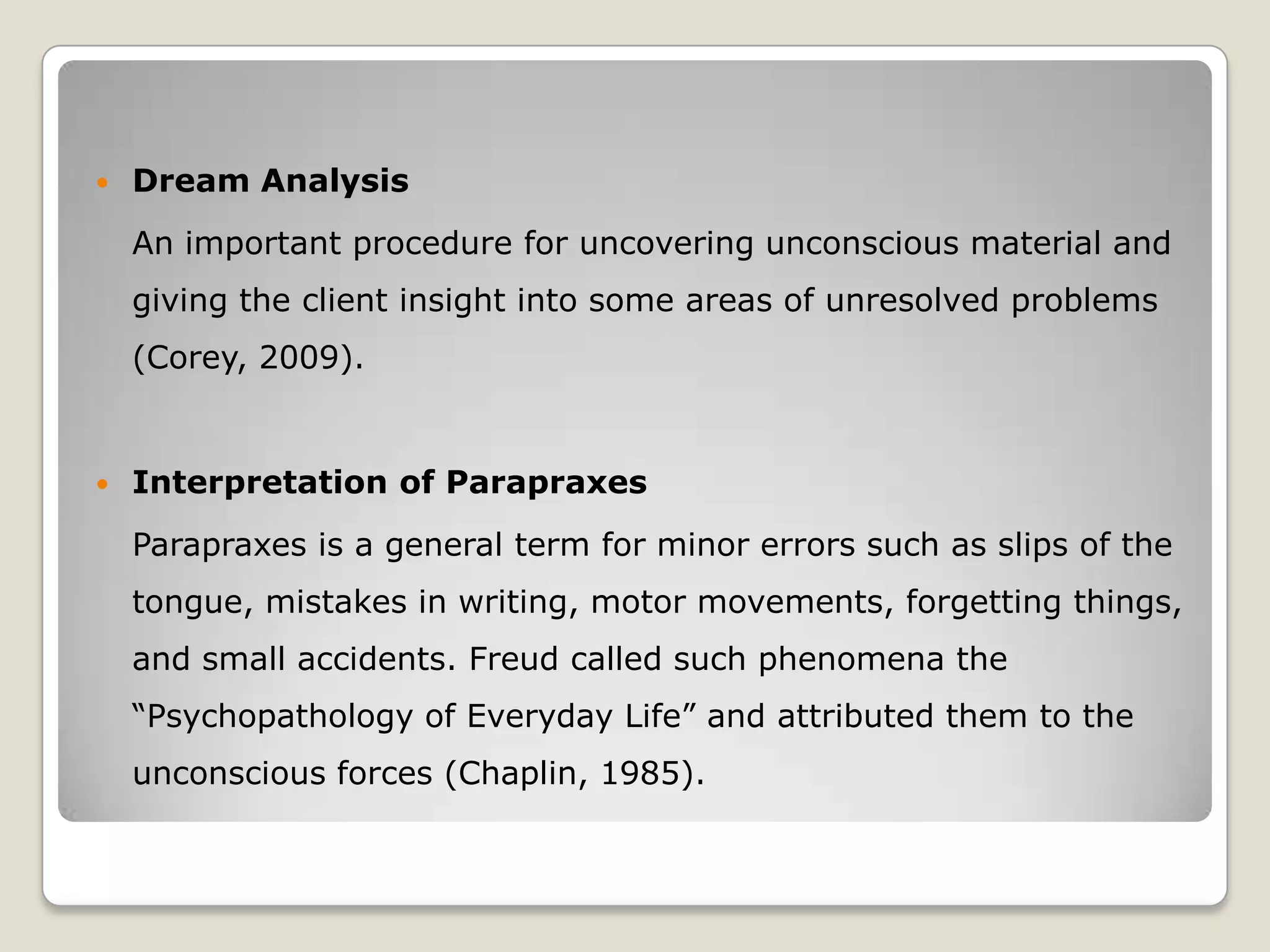 Psychoanalysis ppt | PPTX