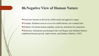 Psychoanalysis Theory of sigmand Freud and it's important | PPT