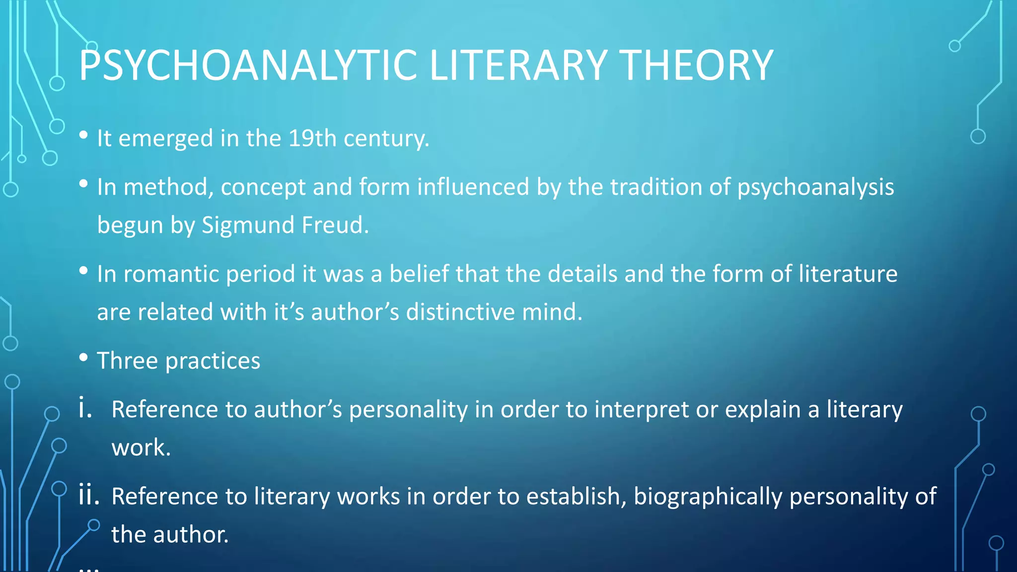 Psychoanalysis theory | PPTX