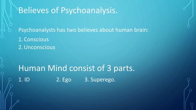 Psychoanalysis theory | PPTX