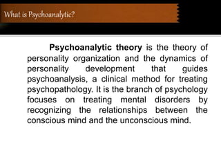 Psychoanalysis Theory