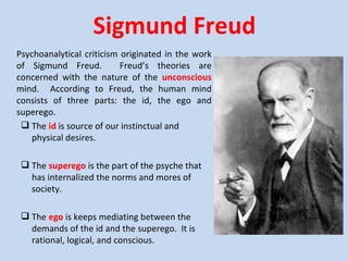 Psychoanalytical criticism | PPT