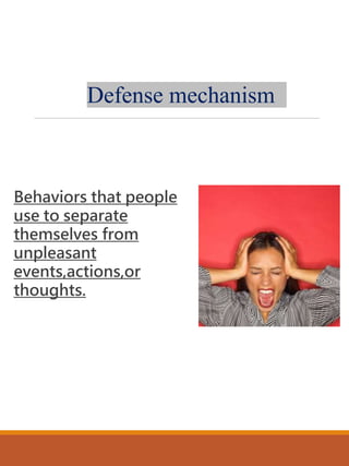 Psychoanalytical theory and defense mechanism.ppt