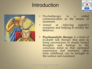 Psychoanalysis Therapy Ppt