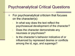 Psychoanalytic criticism - cpb-ca-c1.wpmucdn.ppt