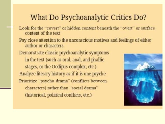 Psychoanalytic criticism - cpb-ca-c1.wpmucdn.ppt