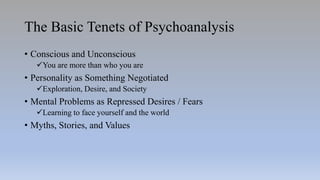 Psychoanalytic literary theory | PPTX | Books and Literature