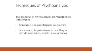 Psychoanalytic psychotherapy | PPTX
