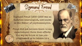 psychoanalytic theory by Sigmund Freud_ppt | PDF