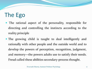 Psychoanalytic theory of personality | PPTX