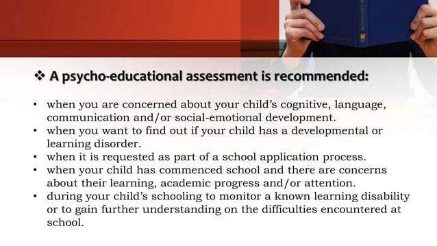 Psycho educational assessment | PPTX | Mental Health | Diseases and ...