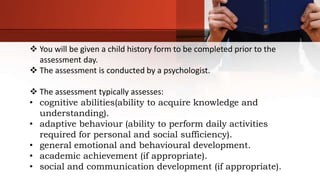 Psycho educational assessment | PPTX