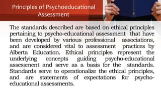 Psycho educational assessment | PPTX