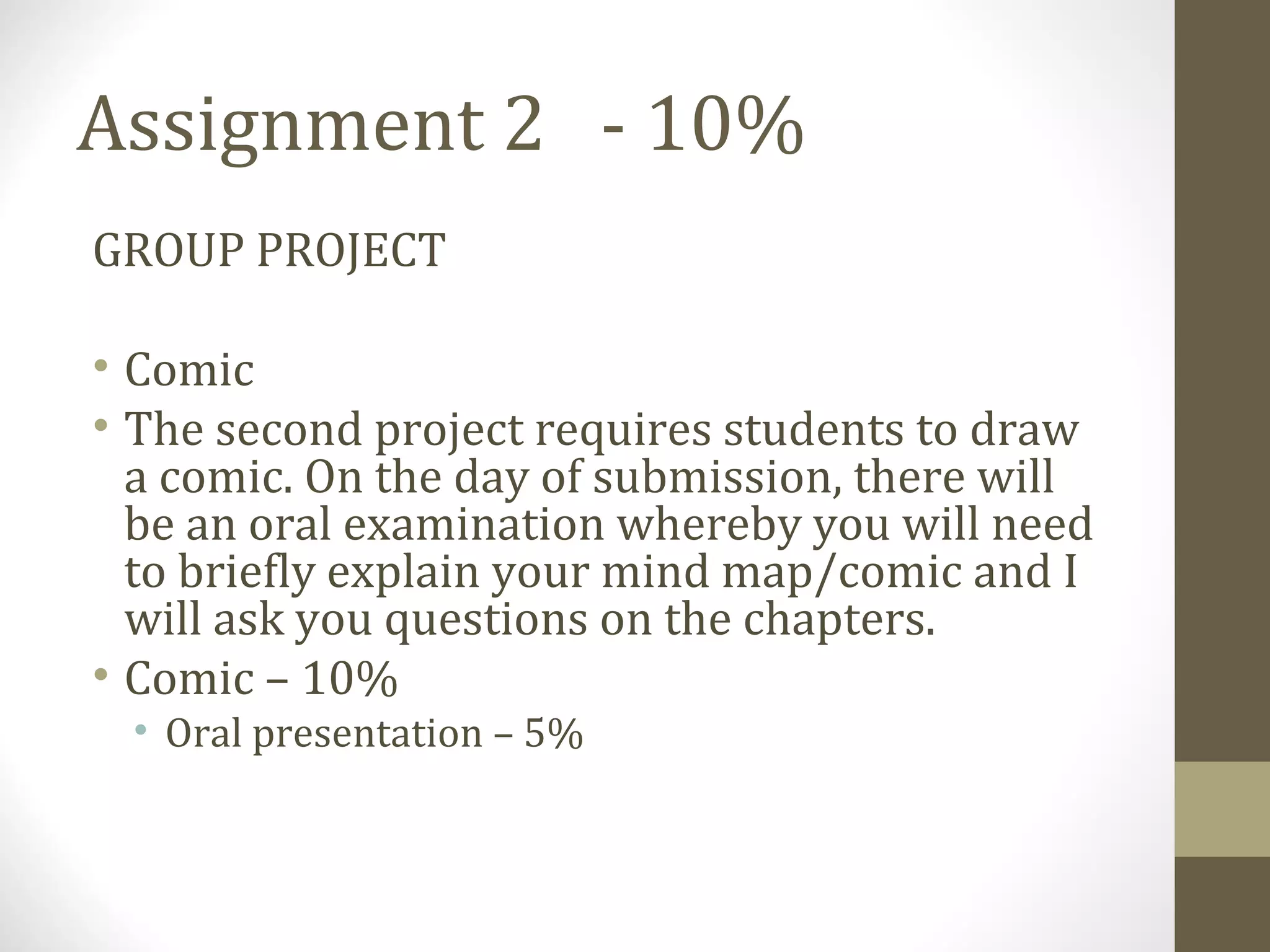 PSYCHO ASSIGNMENTS BRIEF SLIDES | PPT