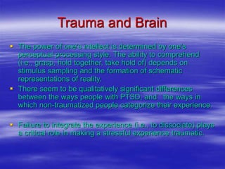 Psychobiology of Trauma By: Daryush Parvinbenam, LPCC-S | PPT