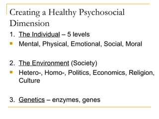 Psychosocial Wellness Fall 2005 | PPT
