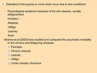 psycho cutaneous disorders seen in dermatology | PPT