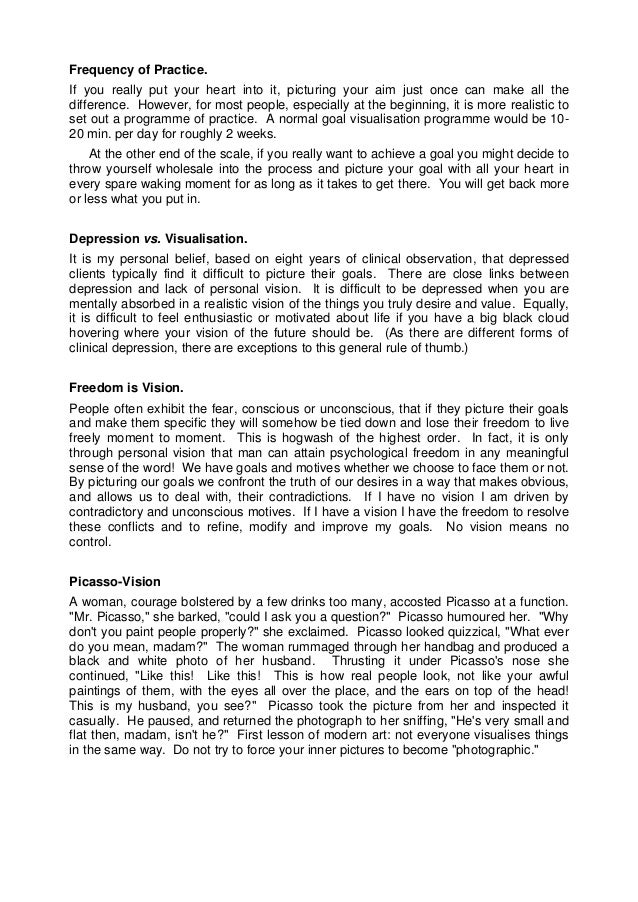 Psycho Cybernetics Notes