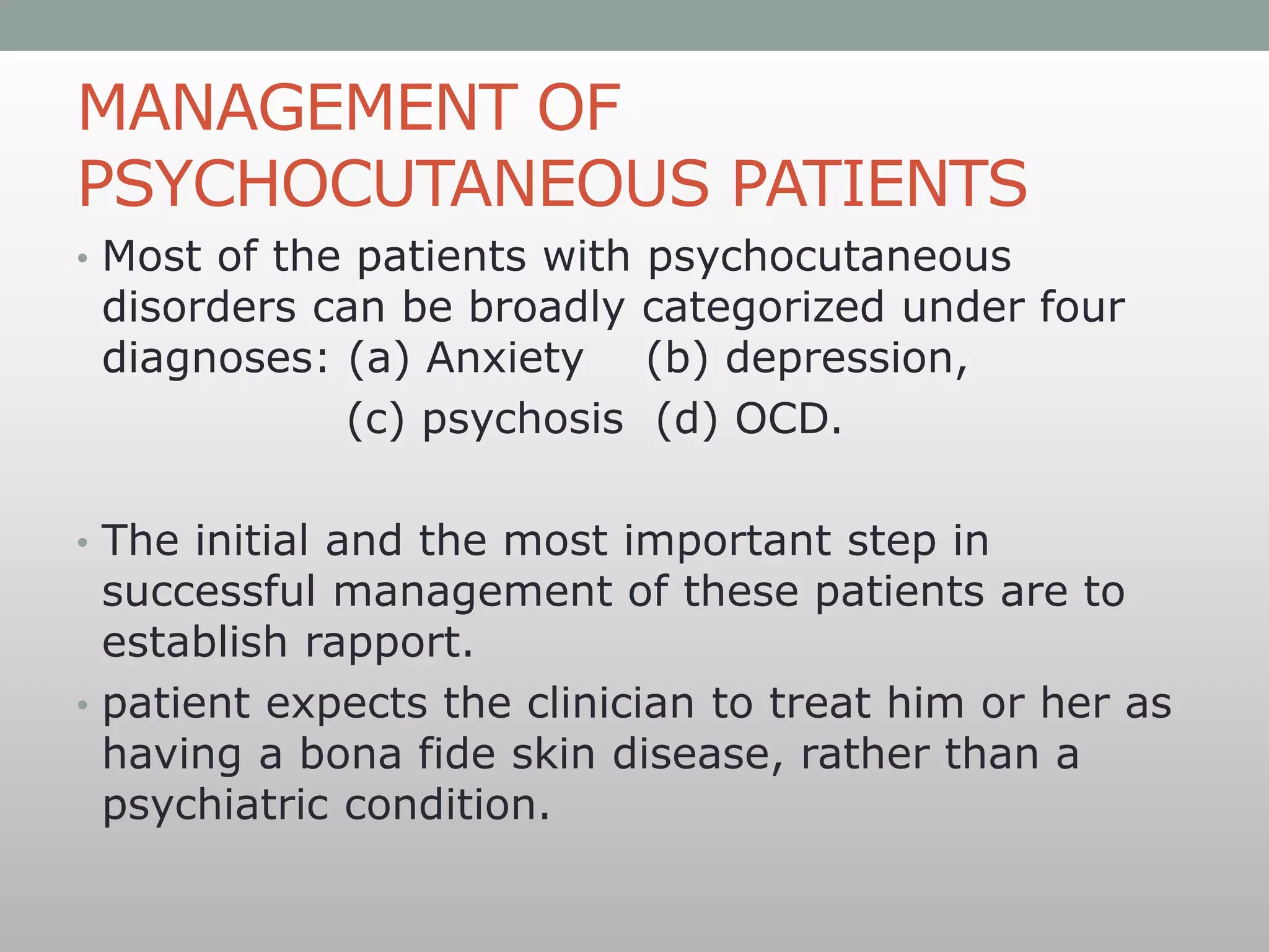 Psychodermatology | PPTX