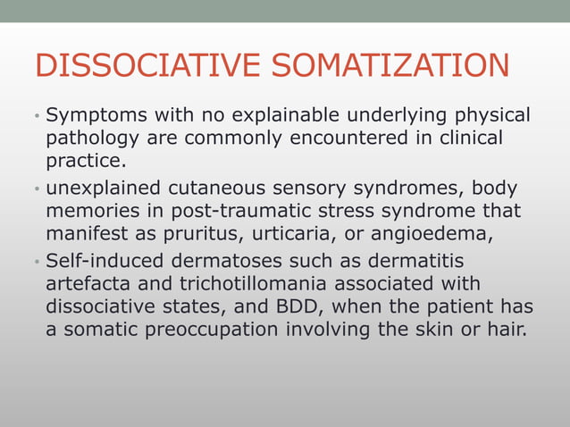 Psychodermatology | PPTX | Skin and Dermatology | Diseases and Conditions