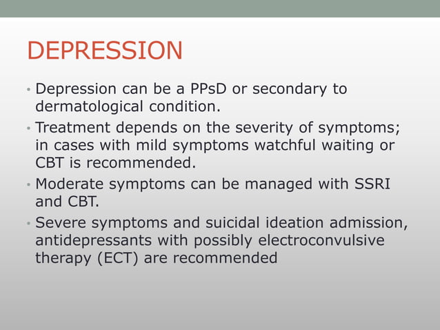 Psychodermatology | PPTX | Skin and Dermatology | Diseases and Conditions