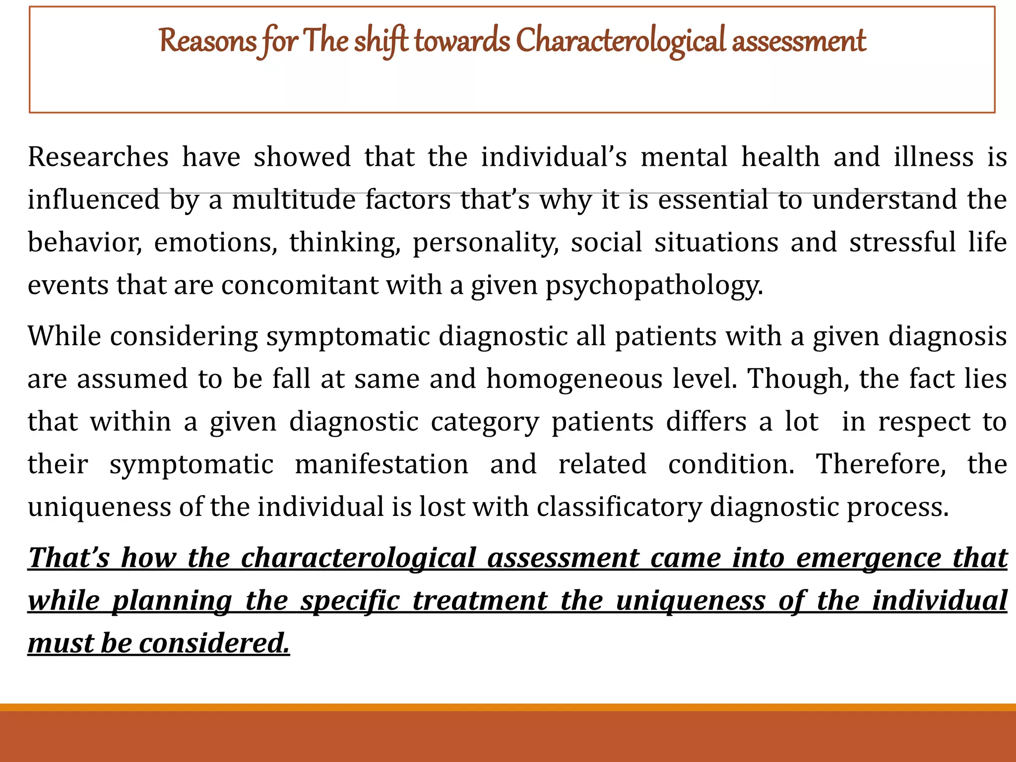 Psychodiagnosis | PPTX