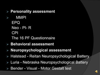 Psychodiagnostic technique | PPTX