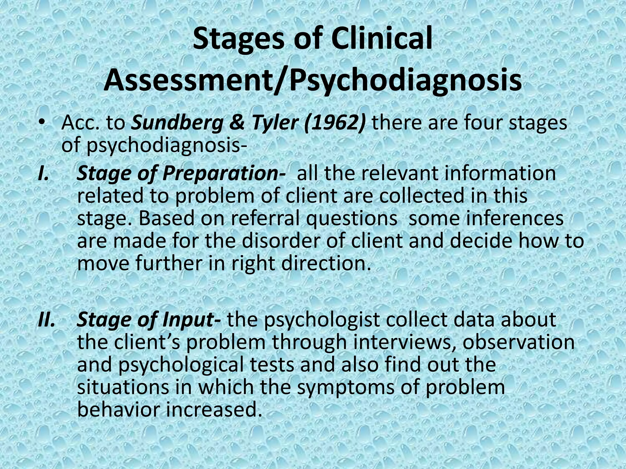 Psychodiagnostic technique[1] | PPTX