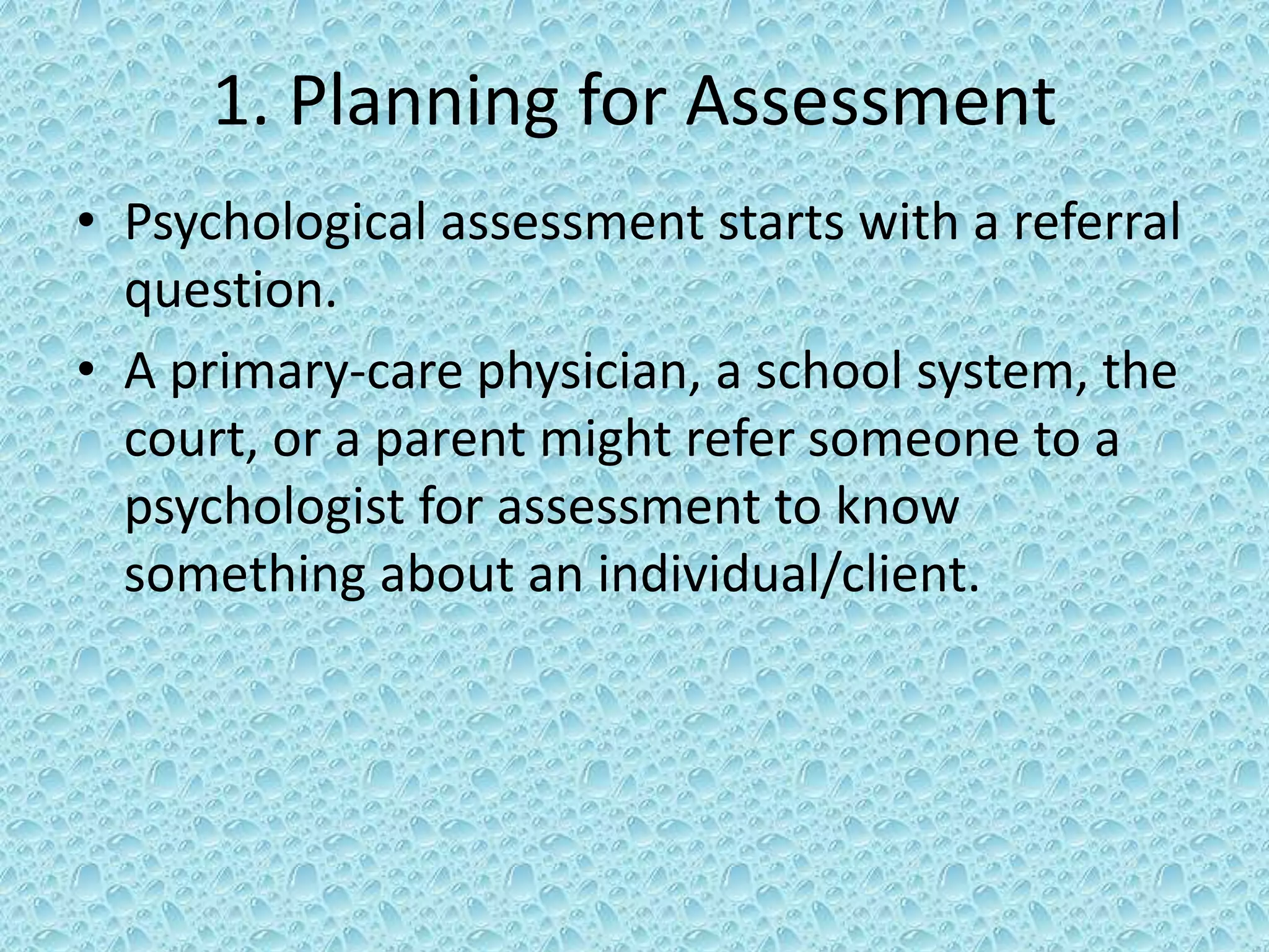Psychodiagnostic technique[1] | PPTX