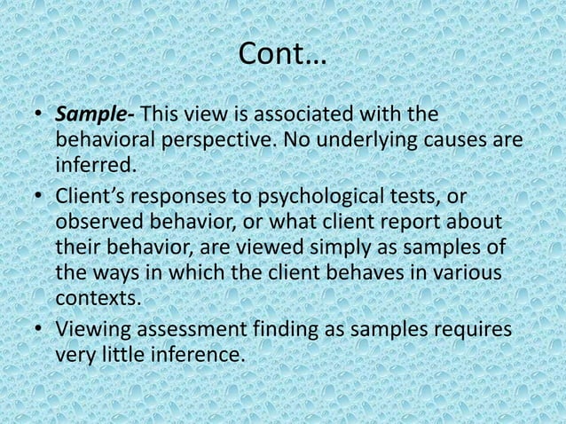 Psychodiagnostic technique[1] | PPTX