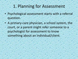 Psychodiagnostic technique[1] | PPTX