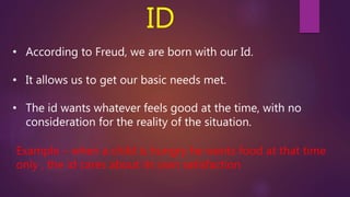 Psychodynamic theory of personality | PPTX