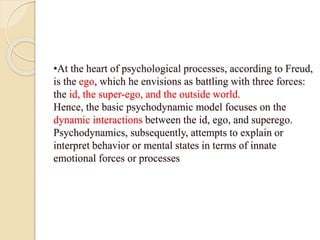 Psychodynamic paradigm of abnormal behavior | PPTX | Medical Health